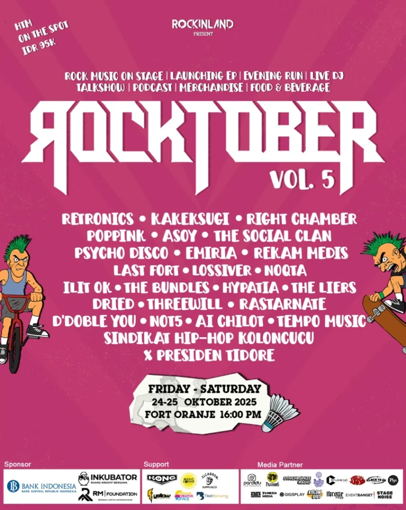Yuk! Ngerock Sambil Olahraga Bareng di Panggung Rocktober Vol 5 di ...